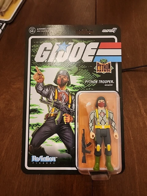 PYTHON PATROL TROOPER 3,75" GI JOE COBRA ReAction Super 7 MOC NEUF ...