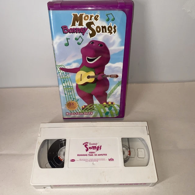 BARNEY MORE BARNEY Songs VHS 1999 White Tape Never Seen On TV Cartoon ...
