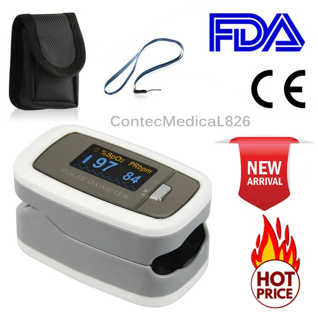 CMS50D1 OLED FINGER Pulse Oximeter SPO2 Sensor Blood Oxygen Monitor ...