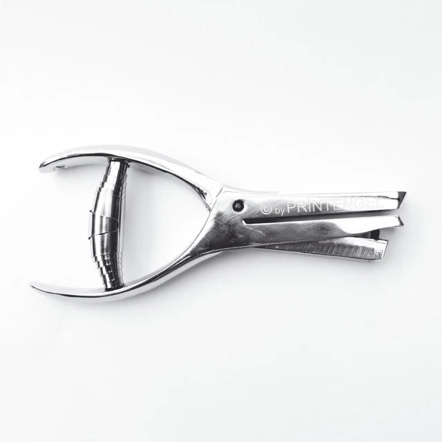 PRÜFPLAKETTENZANGE PRÜFPLAKETTEN LOCHZANGE Kerbzange Kontrollzange Rundloch 3mm EUR 81,95 ...