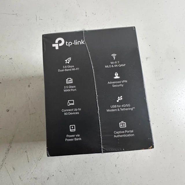 TP-LINK BE3600 WI-FI 7 Portable Travel Router TL-WR3602BE (Brand New ...