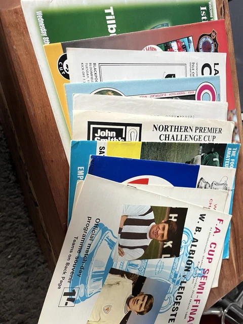 10 X MIXED Cup Final & Cup Semi-Final Football Programmes From 1969 ...