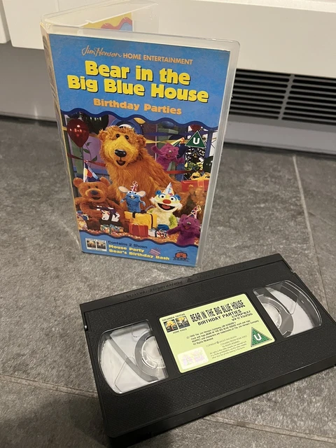 BEAR IN THE Big Blue House Birthday Parties (U 2000) PAL VHS Video Tape ...