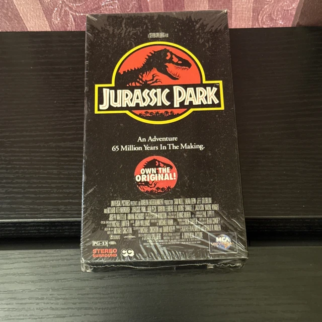 JURASSIC PARK MOVIE VHS Tape Movie 1993 MCA Watermark-FACTORY SEALED £8 ...