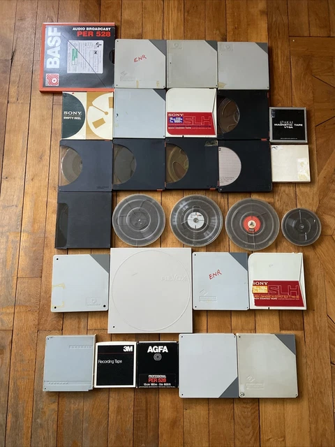 LOT BANDES MAGNETIQUES GRUNDIG PHILIPS BASF AGFA Scotch Magnétophone ...
