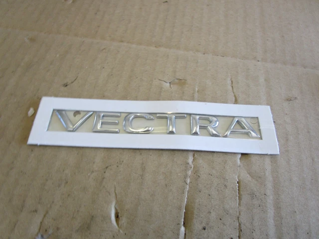 OPEL VECTRA B Emblem Logo Modellzeichen Chrom Schriftzug " Vectra " NEU ...
