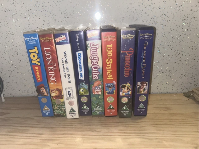 DISNEY VIDEOS X8 Mixed Bundle VHS Cassette Toy Story Lion King Stitch ...