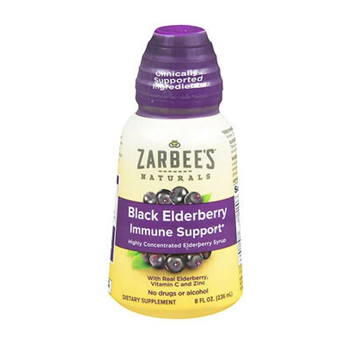 ZARBEE'S NATURALS BLACK Elderberry Immune Support Syrup 8 Oz By ...