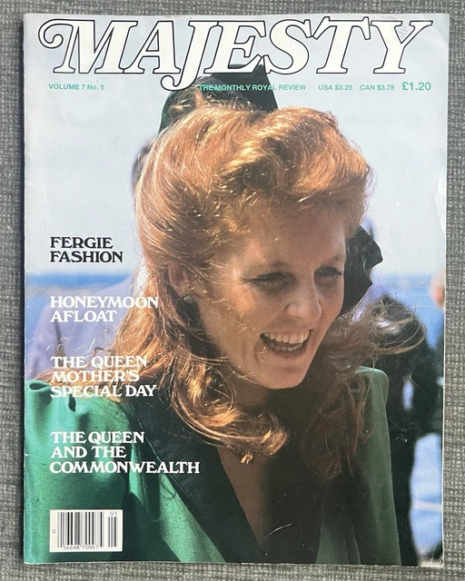 MAJESTY MAGAZINE 1986 Volume 7 #5 Sarah Ferguson Royal Family £7.45 ...