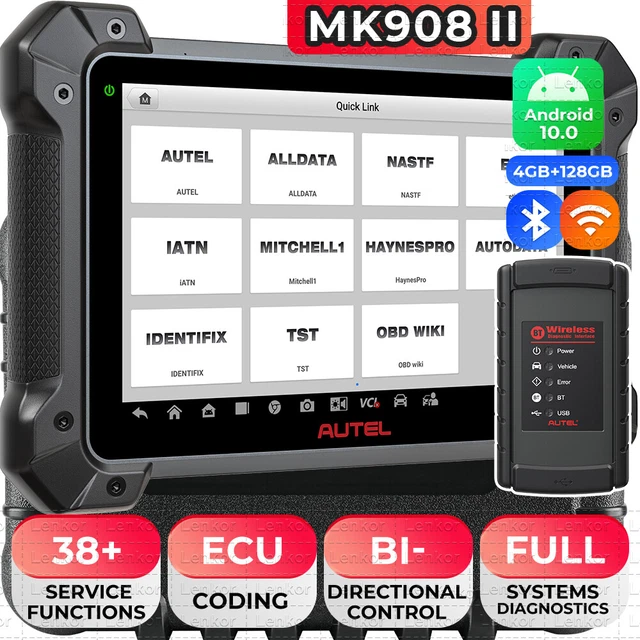 DISPOSITIVO DE DIAGNÓSTICO 2024 Autel MaxiCOM MK908 II MS908 PRO OBD2 ...