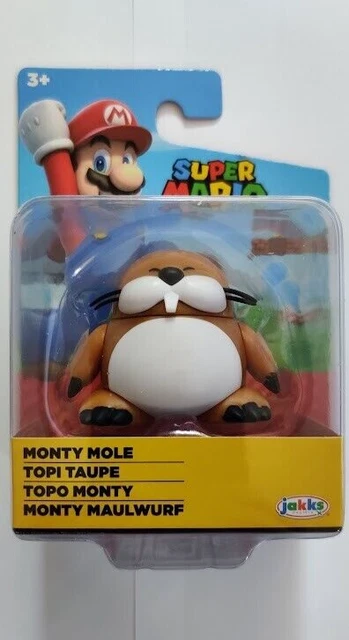 SUPER MARIO MONTY Mole 2.5 Inch Figure - Jakks Free P+P EUR 19,38 ...