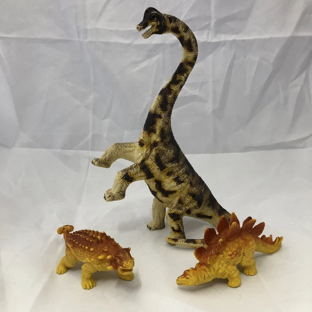 VINTAGE ELC AAA Dinosaur Figures Brachiosaurus Stegasaurus Ankylosaurus ...