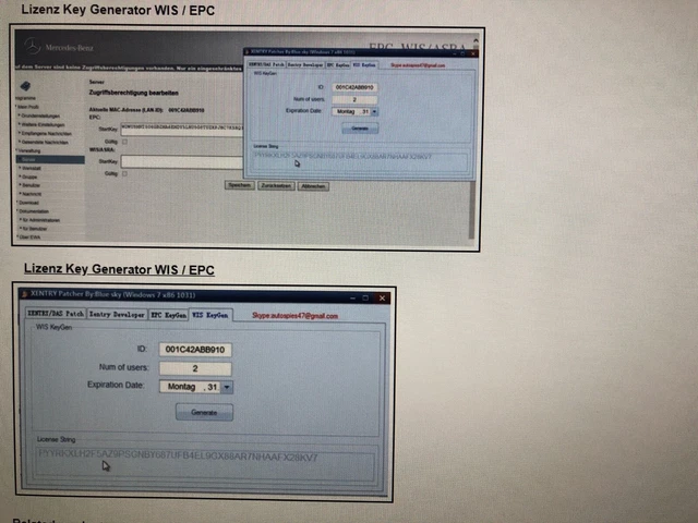 MERCEDES FDOK PINCODE DAS / Xentry WIS EPC keyPack + Full All Patches £ ...