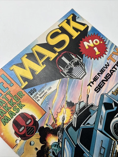 MASK COMIC NO.1 Oct/Nov 1986 - Vintage 80s UK Comic Nostalgia £14.99 ...