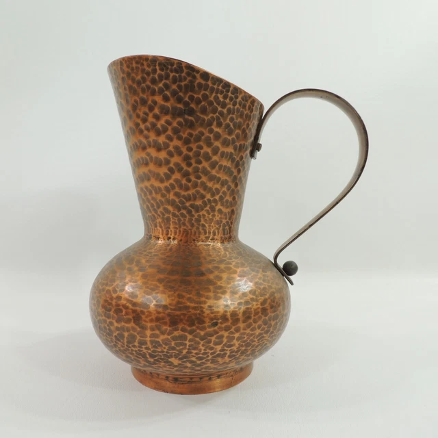 GERMAN 7& HAMMERED Copper Pitcher by WALL Handarbeit $59.99 - PicClick