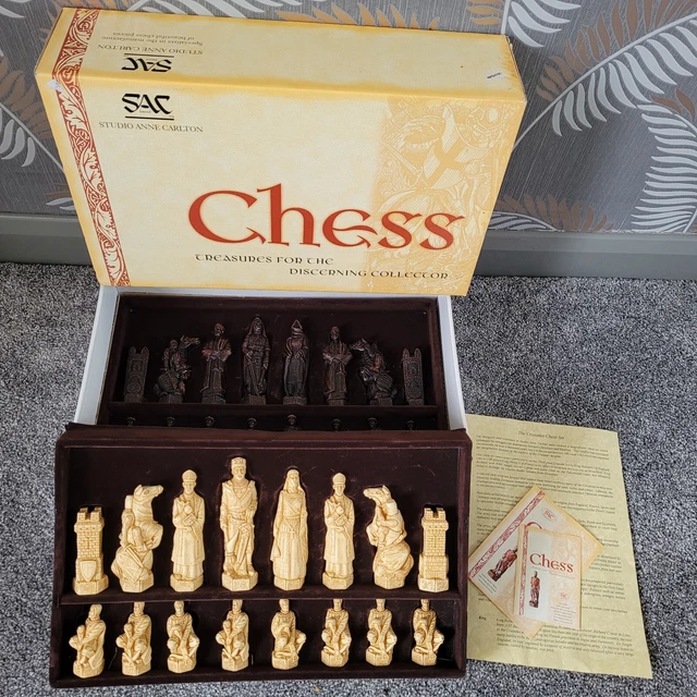 STUDIO ANNE CARLTON SAC The Crusaders Chess Set Pieces Only Excellent £ ...
