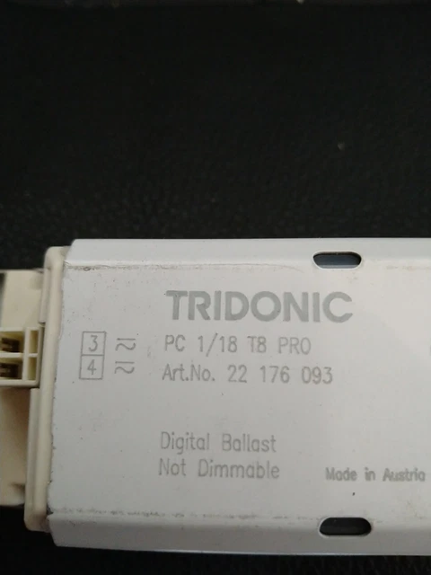 TRIDONIC PC 1/18 T8 PRO digital ballast 1 x 18w 22176093 £10.60 - PicClick UK