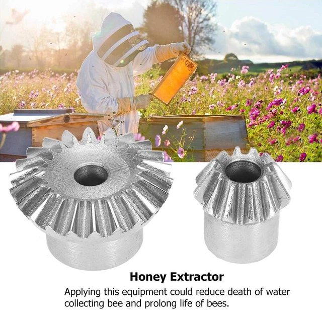 2X(STAINLESS STEEL HONEY Extractor Gear Kit,Beekeeping Extractor ...