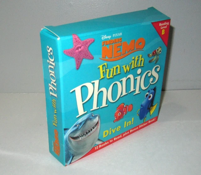 DISNEY PIXAR FINDING Nemo Fun With Phonics Reading Level B boxed set ...