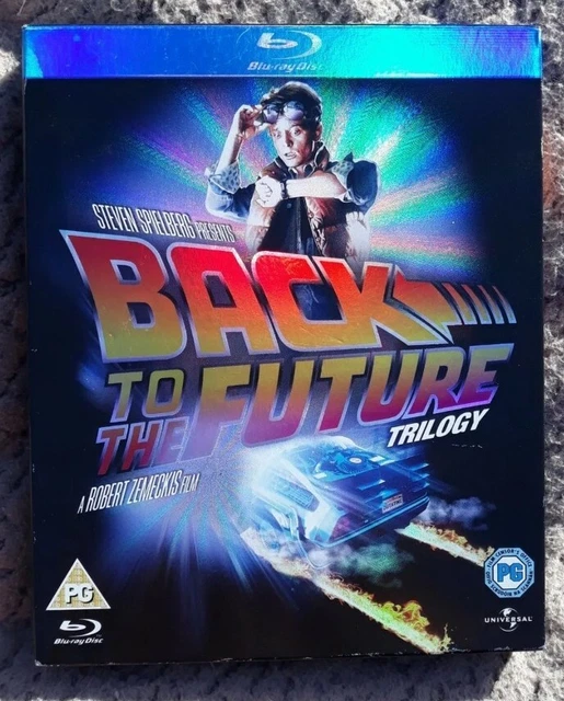 BACK TO THE Future Trilogy Blu-ray Michael J. Fox 1 2 3 Movie Film ...