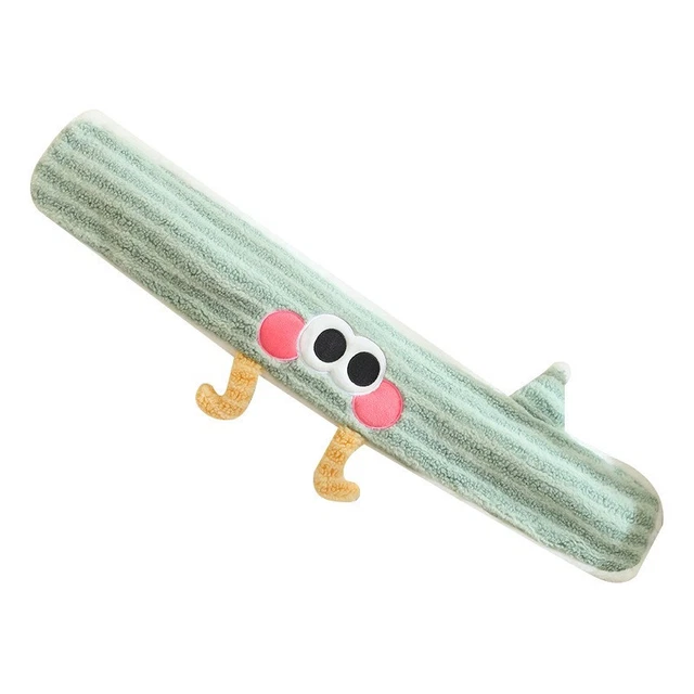 CARTOON CAT SHAPE Long Hot Water Bag With Soft Short Plush For Warmth ...