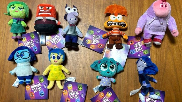 INSIDE OUT 2 Disney Pixar Plush Toy Mascot vol.1 & vol.2 complete Set ...