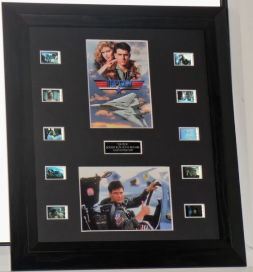 &TOP GUN TOM Cruise Film Cells Mounted Framed Film Coa Classic £42.50 ...