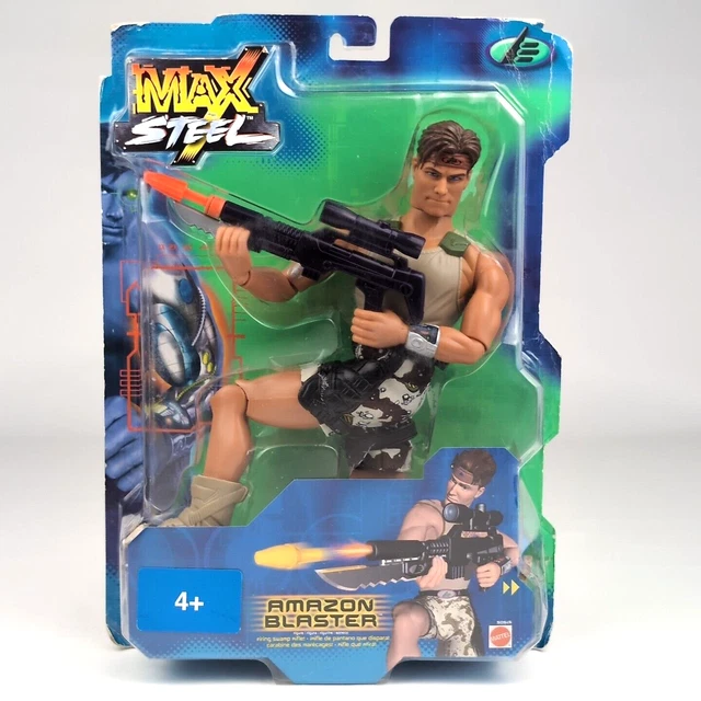 2001 MAX STEEL Amazon Blaster Mattel Figure - New Sealed, Rare Vintage ...