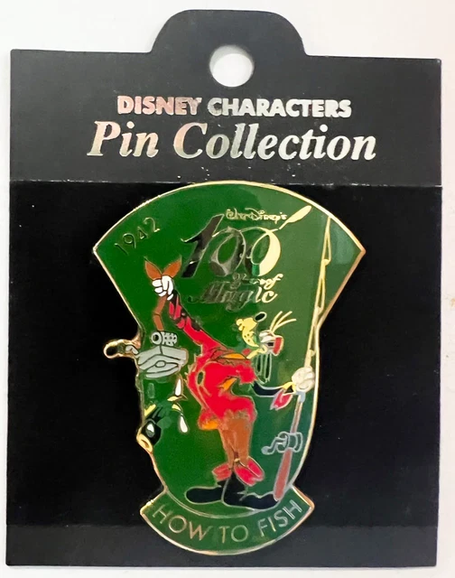 GOOFY HOW TO Fish Fishing 100 Years of Magic Japan Disney Pin C08 $31. ...