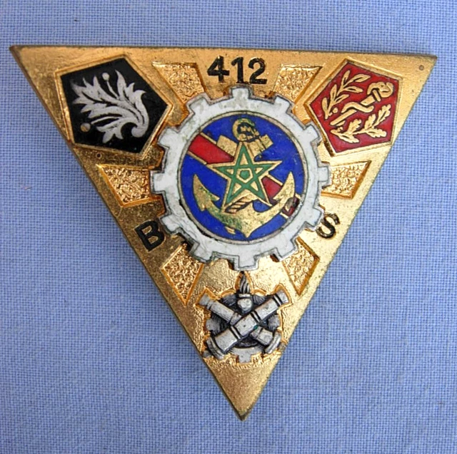 INSIGNE METAL ANCIEN 412° Bataillon Des Services Train EUR 5,00 ...
