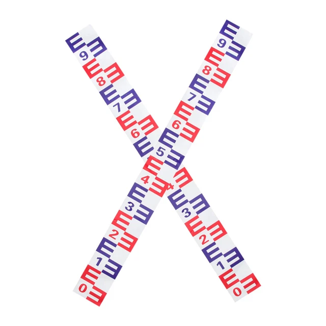 6 PCS POOL Water Level Sticker Aluminum Film Ruler Pond Water Gauge ...