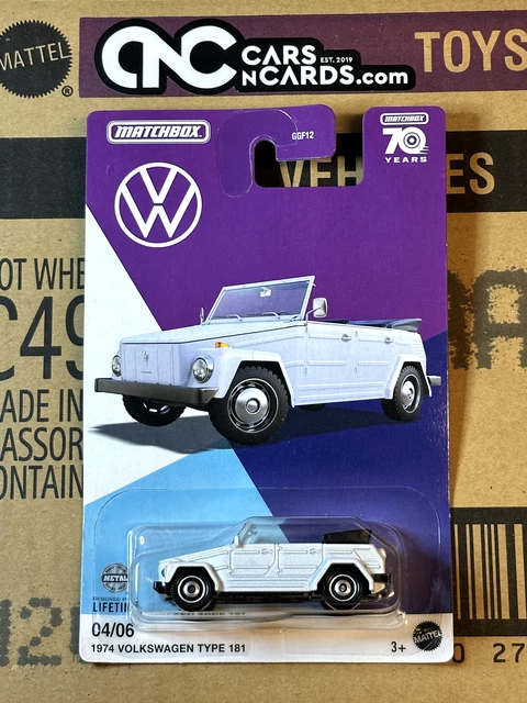 2023 MATCHBOX 70 Years Volkswagen Series 4/6 Volkswagen Type 181 White ...