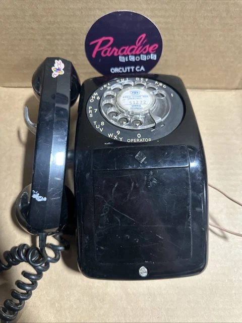 VINTAGE GENERAL SYSTEM Rotary Dial Wall Mount Phone 51272 UNTESTED £66. ...