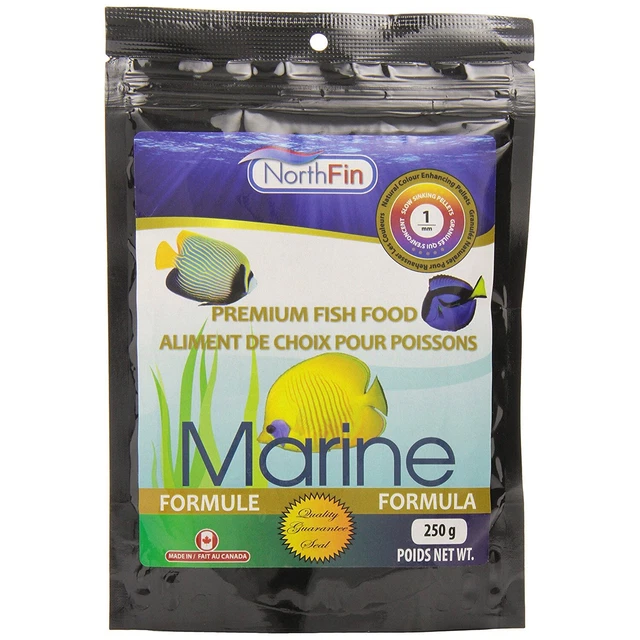 NORTHFIN MARINE FORMULA 1mm Slow Sinking Pellets 250g Premium Fish Food ...