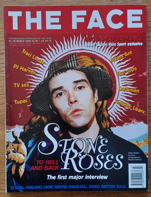 THE FACE MAGAZINE No. 78 - March 1995 - Stone Roses - P J Harvey £26.68 ...