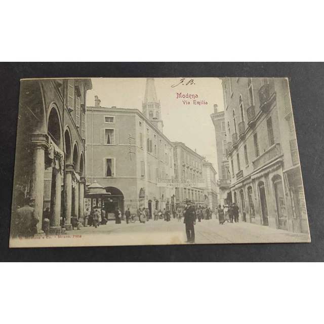 CARTOLINA MODENA - Via Emilia EUR 24,90 - PicClick IT