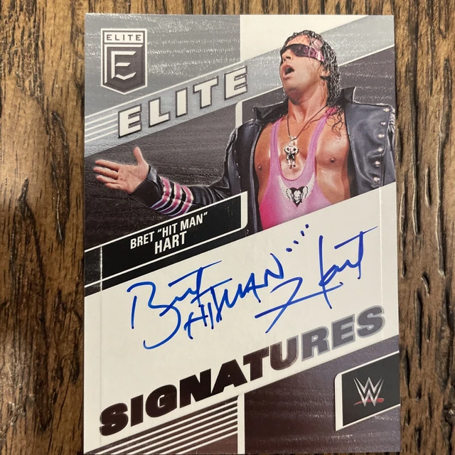 BRET « HIT Man » Hart Auto !! 2023 Donruss Elite Signatures WWE ...