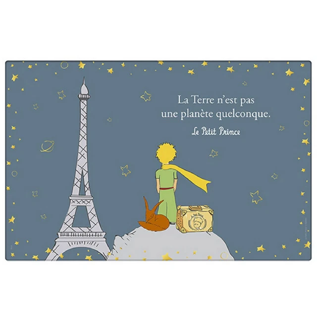 SET DE TABLE Kiub Le Petit Prince, valise, Renard et Tour Eiffel ...