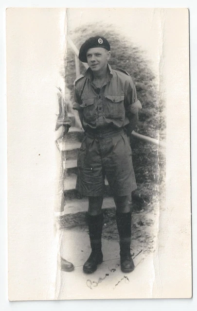 WW2 RAC ROYAL Armoured Corps Soldier DURBAN 1942 PC-size RP Card £5.00 ...