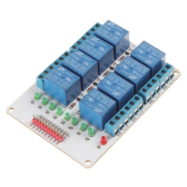 8 CHANNEL 5V Relay Module Switch 10A 250VAC for Arduino PIC ARM MSP430 ...