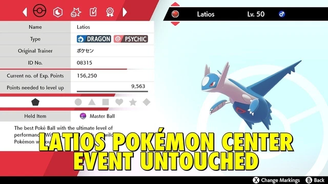 POKEMON LATIOS [JAP] Pokémon Center Event Untouched 08315 Sword Shield ...
