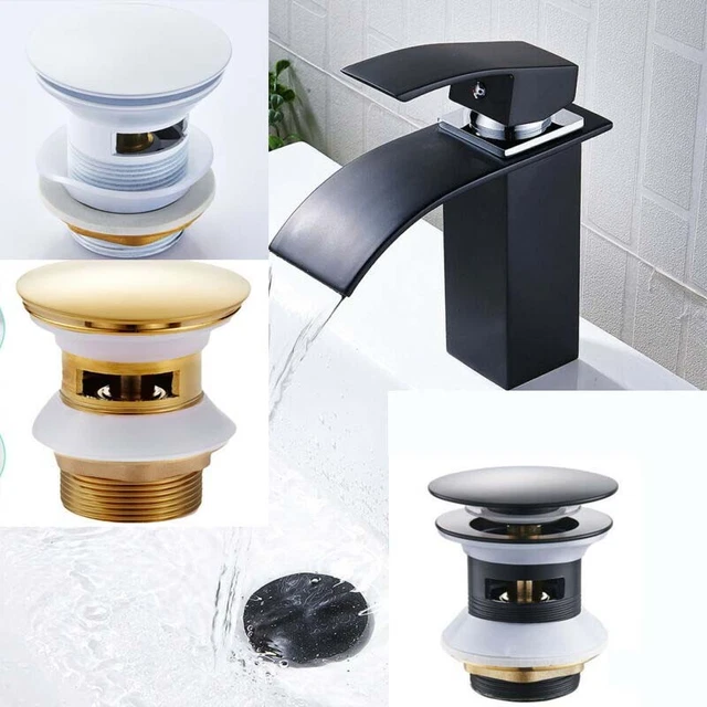 ABLAUFGARNITUR BAD POP Up Abfluss Ablauf Ventil Waschbecken Stöpsel ...