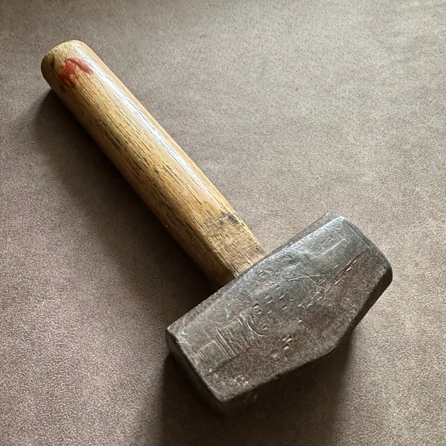 VINTAGE BRADES 2.5LB Lump Mash Hammer Mallet Hand Tool Made In England ...