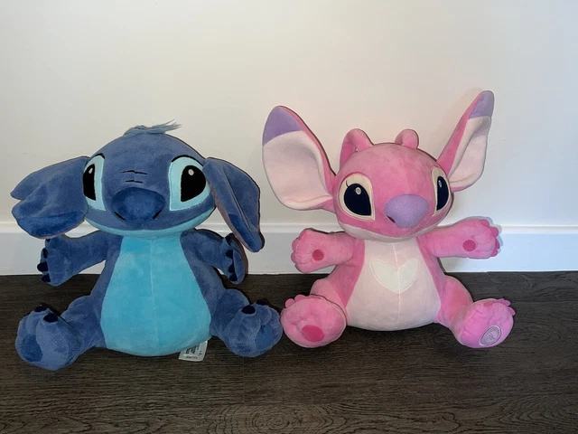 DISNEY STORE LILO And Stitch + Angel Plush Super Soft Teddy Bear Toys £ ...