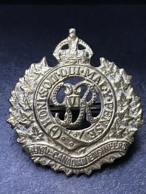 ROYAL CANADIAN ENGINEERS Original Cap Badge WW2 £14.00 - PicClick UK
