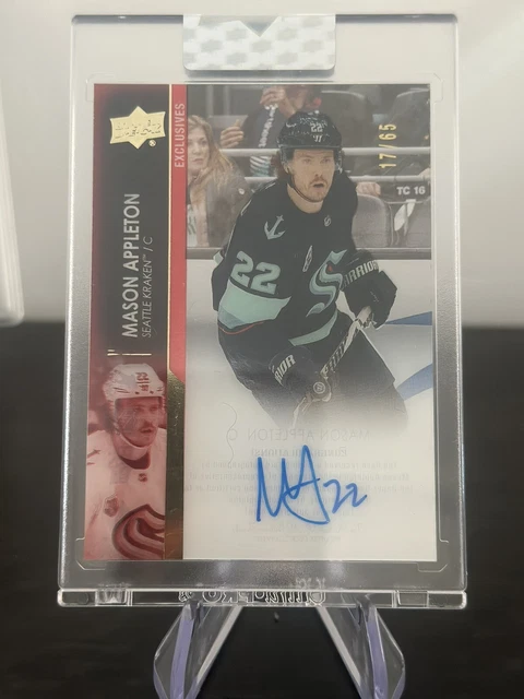 MASON APPLETON CLEAR Cut Exclusives Auto /65 Seattle Kraken EUR 29,95 ...