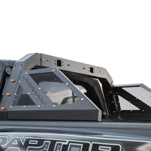 TRUCK ROLL BAR Adjustable Chase Rack with 6 Auxiliary Side Marker Lamps ...