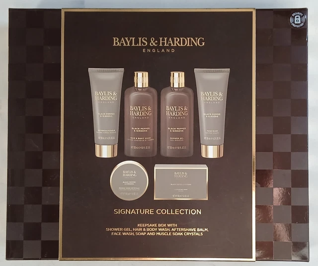 BAYLIS & HARDING Signature Collection Black Pepper & Ginseng Gift Set ...
