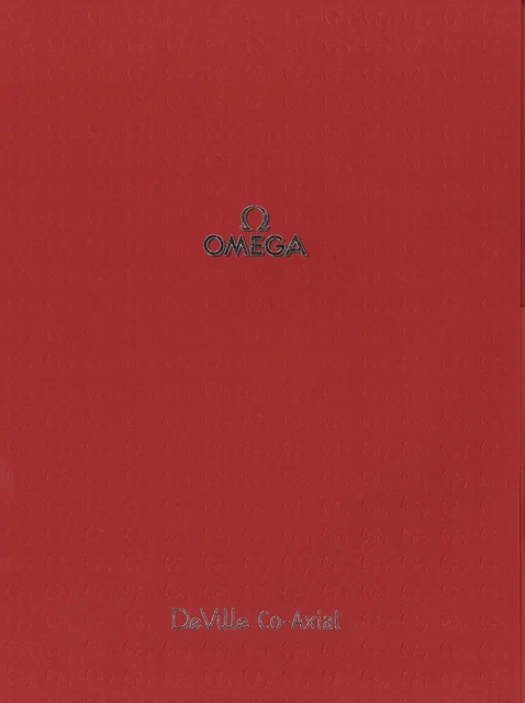 OMEGA PRESS KIT De Ville Co-Axial Ladies Chronograph 2002 Press Release ...