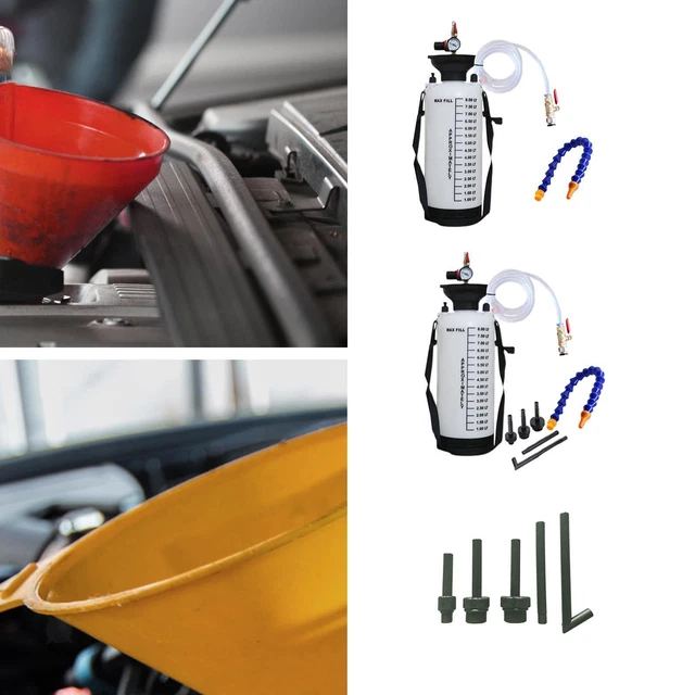 8L OIL TANK Automotive Transmission Fluid Pump Atf Refill Dispenser £37 ...